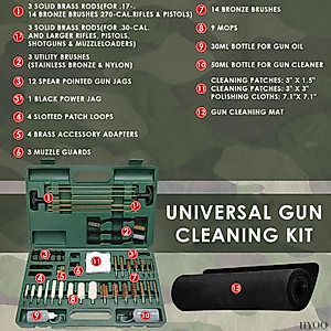 Universal Cleaning Kit with Cleaning Mat - Hand Cleaning Kits - Accessories for Men Cleaning Kit for Hunting for All Caliber