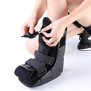 Walking Boot for Ankle Fractures and Achilles Tendon Injuries Sprained Ankle for Foot Broken Toe Walking Boots for Men Women Swelling Post Surgery Healing Protection Healing Boot,Right,Middle