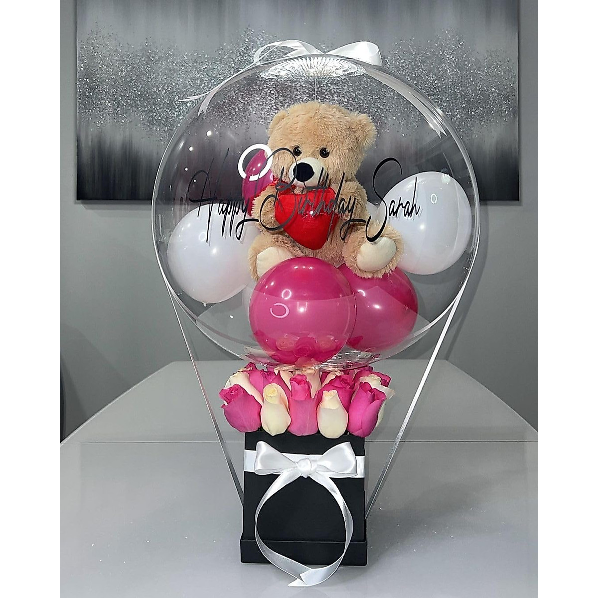 Tcwlyfc Large Clear Balloons for Stuffing- 13Pack 30inch Wide Mouth Bobo Balloons for Stuffing, Bulk Transparent Balloons Decor For Valentine's Day, Birthday, Weddings, Baby Showers, Party Decorations