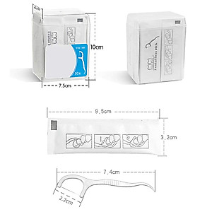 50 Count,Individually Wrapped Micro Dental Floss (100 Pcs)