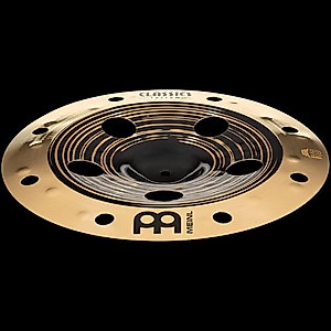Meinl Cymbals Classics Custom Dual 16" Trash China Cymbal with Holes, Dark and Brilliant Finish — Made in Germany — for Rock, Metal and Fusion, 2-Year Warranty, (CC16DUTRCH)