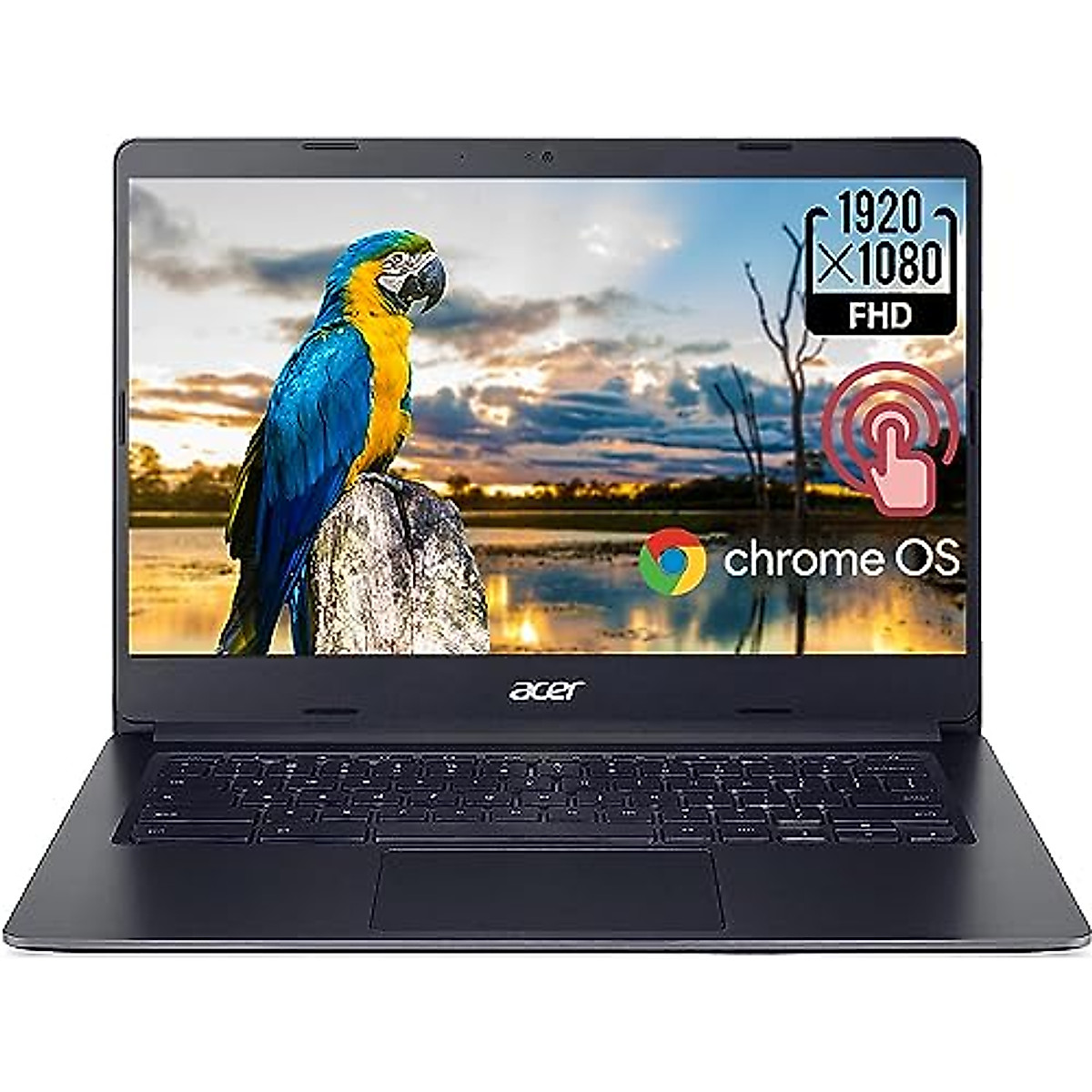 acer Chromebook 314 Laptop for Student & Business, 14" Full HD Touchscreen, 4GB RAM, 64GB eMMC, Quad-Core Intel Celeron N4020, 12.5H Long Battery Life, Intel UHD Graphics, WiFi, Black, Chrome OS
