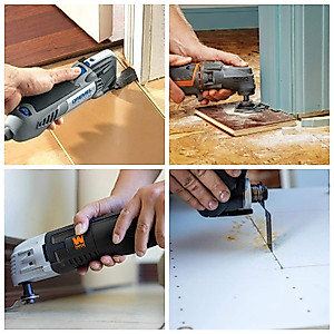 Adust 20PCS Titanium Oscillating Saw Blades, Multitool Blades for Cutting Hard Material, Metal Nails Wood and Plastic, Oscillating Tool Blades fit Dewalt Rockwell Milwaukee Makita Bosch (31)