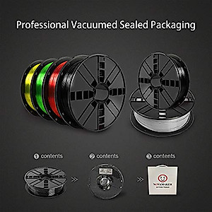 NOVAMAKER PETG Black Filament 1.75mm ,Toughness Enhanced petg Vacuum Sealed,Accuracy +/- 0.02mm, 1kg(2.2lbs) Spool, 3D Filament petg