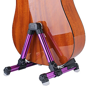 ENO Music Folding Acoustic Guitar Stand, Suitable for Electric Guitars - Alumium Alloy Bass Stand