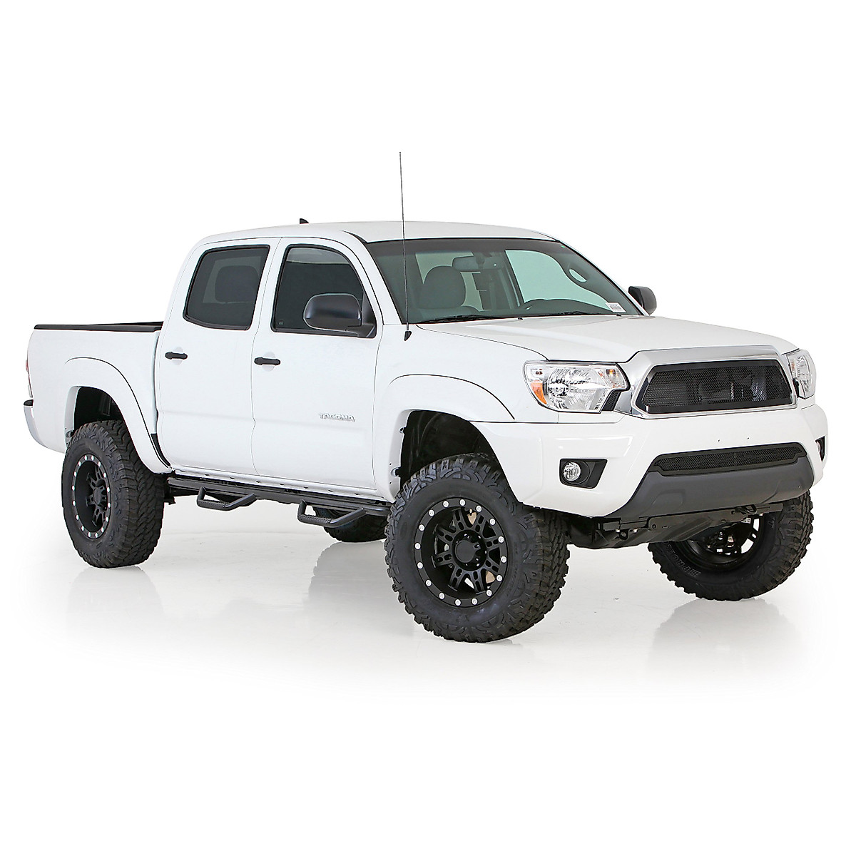 Smittybilt T0678CC Black Powdercoat 2" Nerf Steps Side Bar, Pair