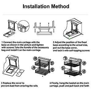 FYFUSATC Blind Corner 4 Tray Shelf Slide Out Kitchen Cabinet Organizer Pull Out Blind Corner Cabinet with Soft Close Pull Out Left Or Right Handed Open Kitchen Pull Out Shelf Organiser