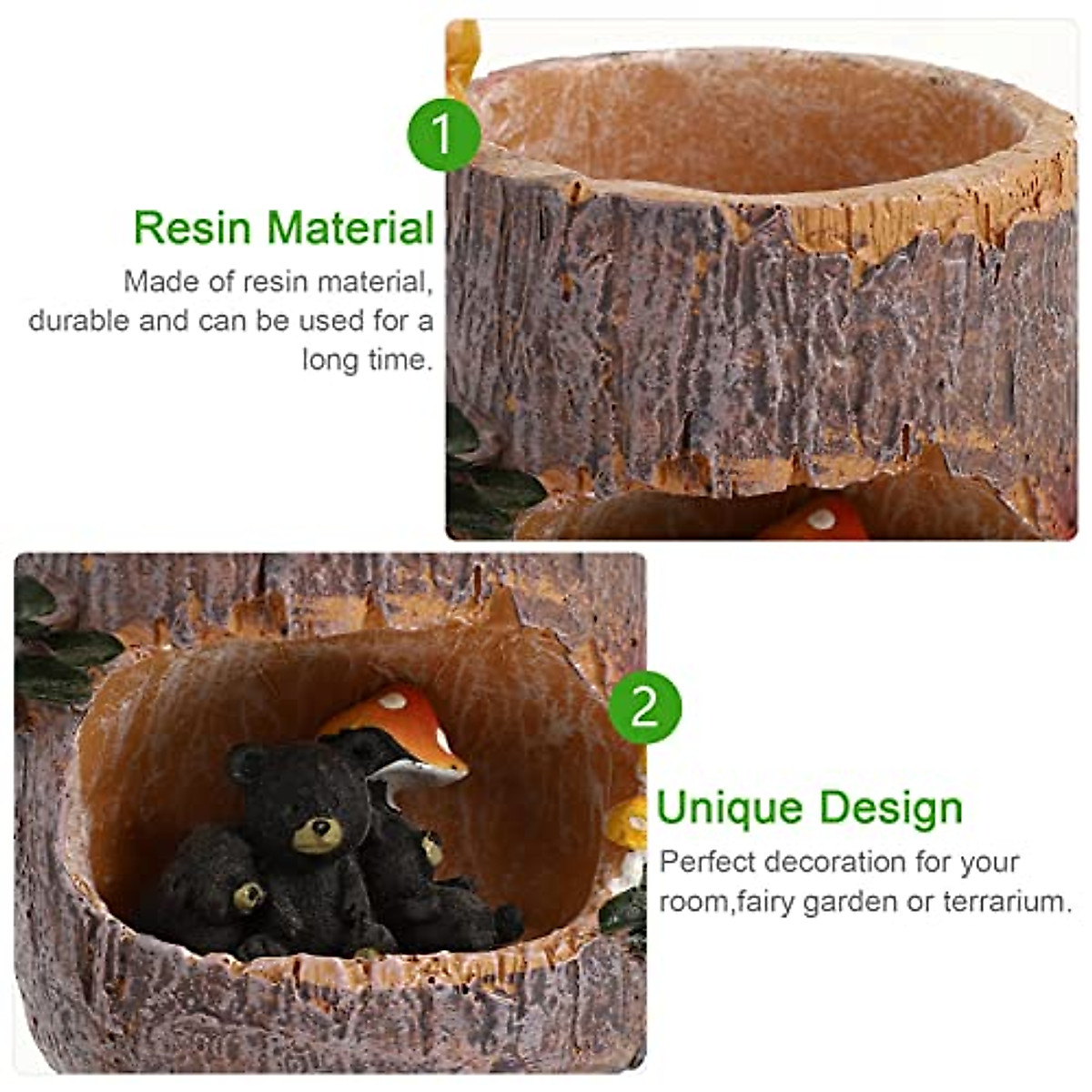 TEHAUX Flower Pots Plants Vase Fish Tank Decorations Money Tree Plant Indoor Flower Sedum Succulent Pot Flower Bed Pot Garden Pot Decor Potted Plant Succulent Bowl Decorate Container Box