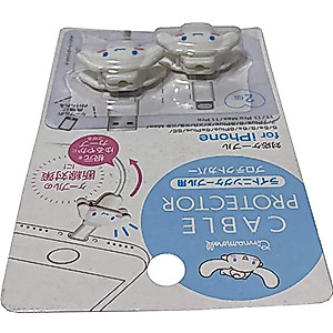 Friend Sanrio Cinnamoroll Cable Protector Cell Phones Accessories 2pcs Set for iPhone (Lightning Cable)