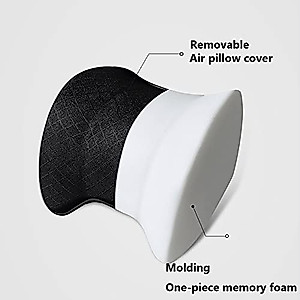 UFFD Car Pillow, Car Neck SupportPillow for RelievingNeck, Car Seat Headrest Cushion in Ergonomic Design Neck and Cervical Back Seat Support Rest for Driving,Gaming,Office Chair(1 Pack)