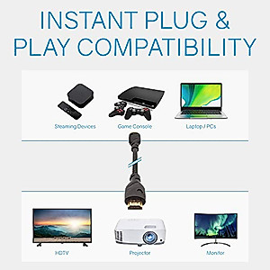 Realm 4k HDMI Cable & Adapter, Gray, 6 feet, RLMH9GR