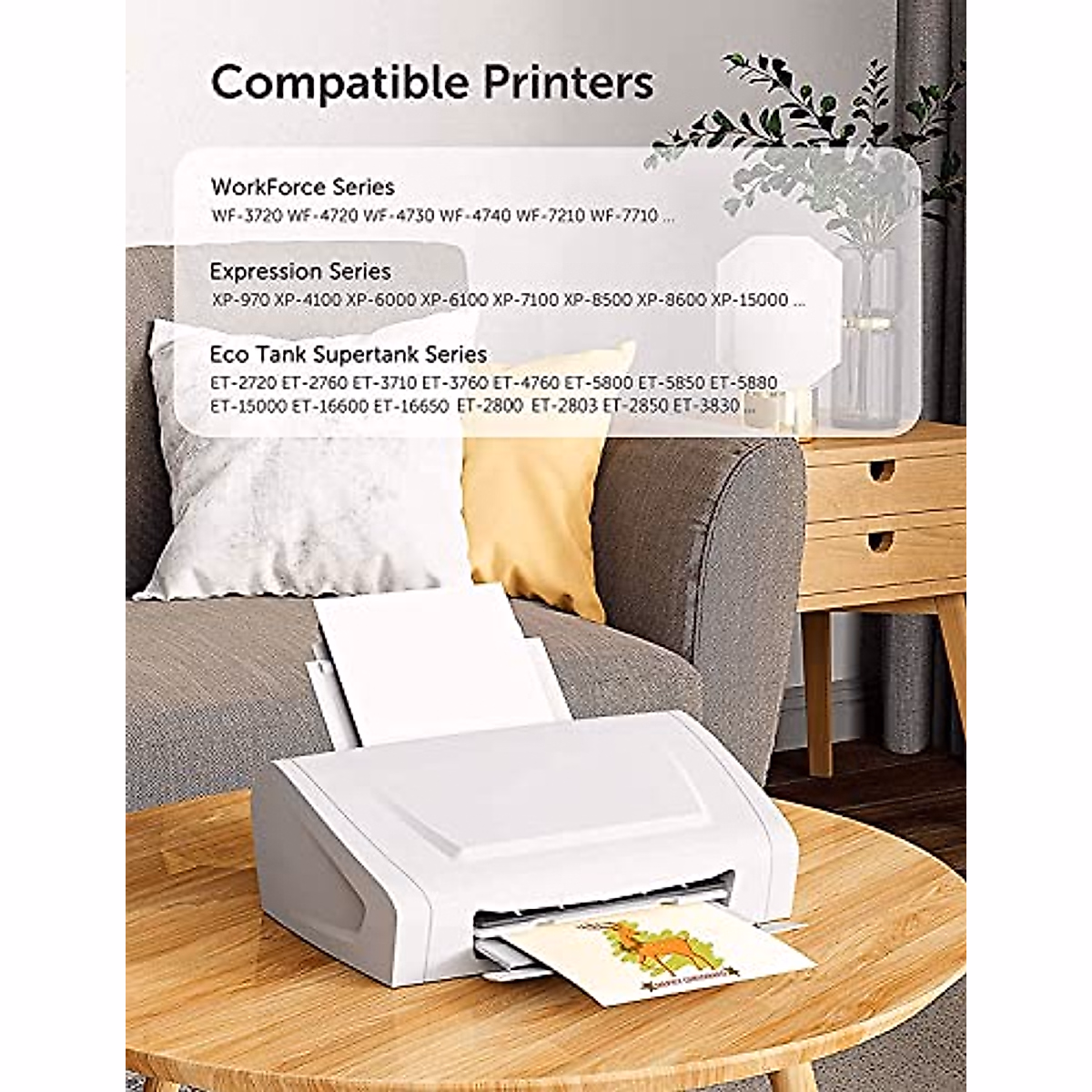 Hiipoo 500ML Sublimation Ink Refill for ET2400 ET-2720 ET-2760 ET-2800 ET-2803 ET-2850 ET-4800 ET-15000 ET-3760 Inkjet Printer Heat Press Transfer on Mugs T-Shirts Pillows (Upgrade Version)