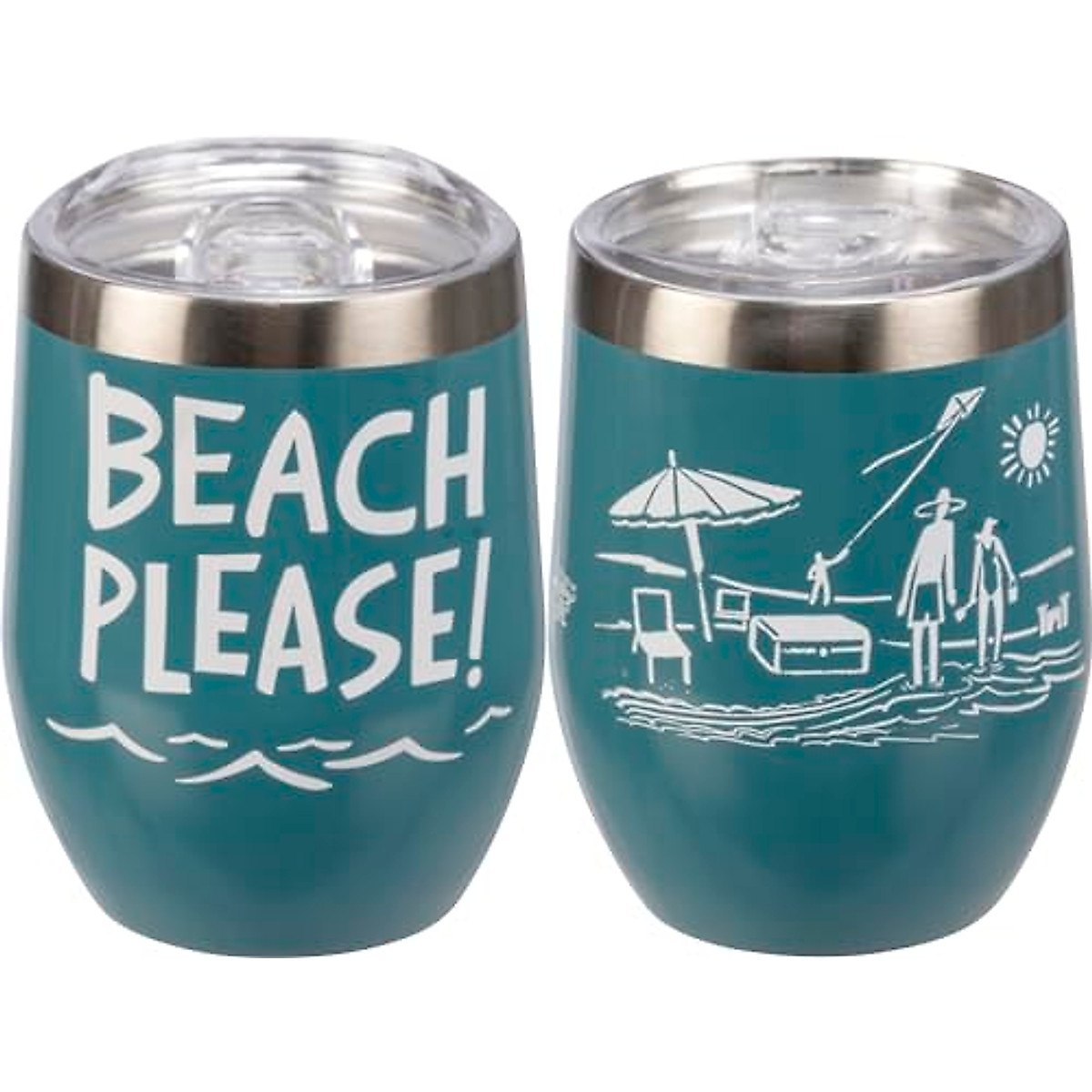 Primitives by Kathy Wine Tumbler - Beach Please