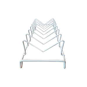 HOMZ 23170102.359999999 Lid and Pan Organizer, Kitchen Organization, White, Holds 8 Lids or Pans Lid Organizer (23170102.36)