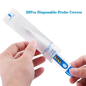 Digital Pet Thermometer for Accurate Fever Detection, Suitable for Cats/Dogs/Horse/Veterinarian, Waterproof Pet Thermometer, Fast and Accurate Measurements in 20 Seconds (Blue)