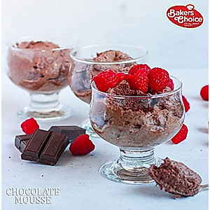 Chocolate Mousse Mix Powder - For Mousse Cups, Chocolate Mousse Cake, Ice Cream, Milkshakes, Desserts, Fruit Shakes and Truffles - Dairy Free, Kosher - 8 oz. - By Baker’s Choice