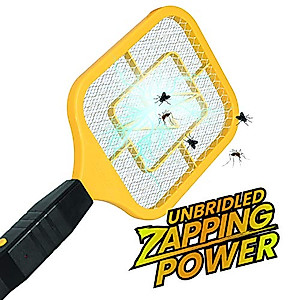 Bug Zapper Racket: Electric Fly & Mosquito Swatter Mini Handheld Battery Powered , 2 Pack from OSTAD for Total Pest Control