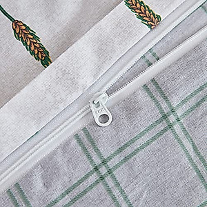 OAITE Duvet Cover Set,100% Cotton Comforter Cover with Floral Pattern Duvet Cover Set,Soft Bedding Set Includes with 3 Piece (2 Pillow Shams,1 Duvet Cover)