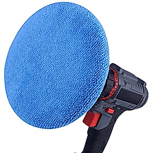 Awpeye 10Pack Car Polisher Pad Bonnet (5 to 6 Inches) Soft Microfiber Polishing Bonnet Buffing Pad Cover