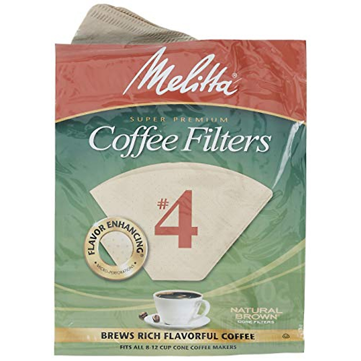 Melitta 1 Cup Porcelain Pour-Over Cone Coffeemaker, Glossy White