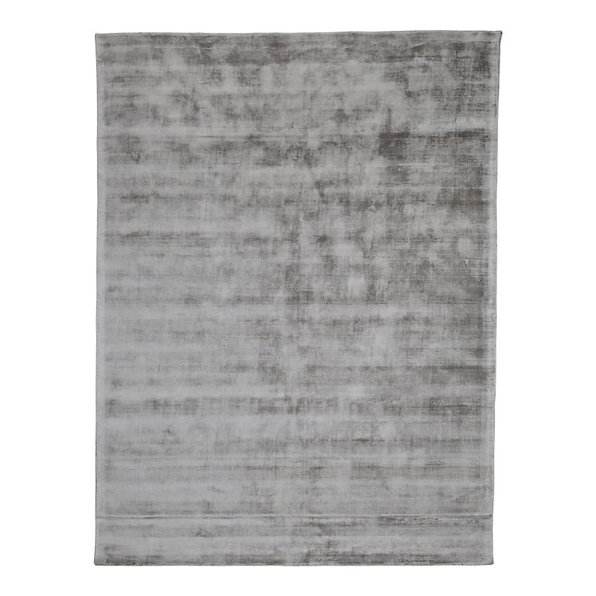 BOWERY HILL 108x144 Transitional Viscose Area Rug in Dove Gray
