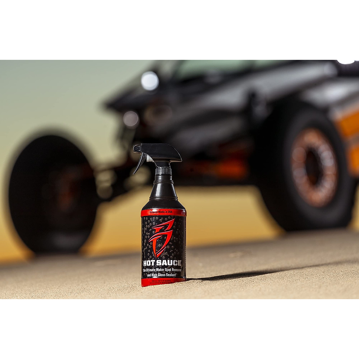 Boat Bling Hot Sauce Premium Hard Water Spot Remover w/High-Gloss Wax Sealants, 32 oz.