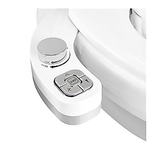 Bathroom Bidet Toilet Fit for Seat Attachment Toilet Bidet Sprayer Ultra-Thin 3 Funtions Ass Bidet Shower Hygienic Wash Bathroom Shower Head (Color : Chrome, Size : 1)