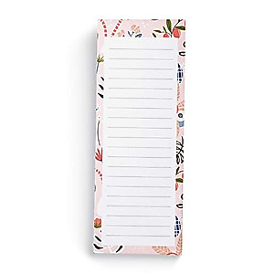 Jot & Mark Shopping List Pads Floral Print | Elegant Notepads for Groceries and To-Do Lists (Set of 3)