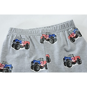 DDSOL Toddler Boys Pajamas Sets Summer Pjs 2 Piece Sleepwear Truck Cotton Kids Short Jammies 5T 6T