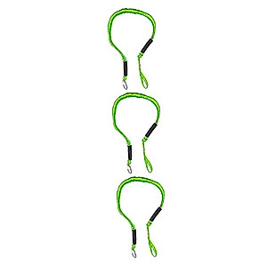 Abaodam 3pcs Boat Rope Boat Dock Lines Elastic Mooring Rope Dock Rope Marine Accessories Black Bungee Cords Braid Accessories Boat Accessory Dock watercraft Safety Rope Outdoor Boat Supply