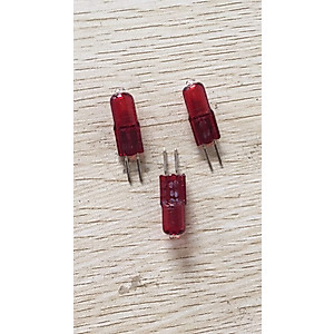 10W Halogen Bulbs G4 10W 12V Halogen Light Lamps G4 Base Halogen 10W 12 Volt T3 JC Lamp Halogen Bulbs Infrared Lights for Massage Chair Hair Dryer,G4 Bi-Pin Base,Low Voltage 12V, Red,10 Pack