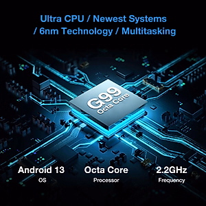 DOOGEE R10 Rugged Tablet 10.36” 2.4K Display Android 13 Tablet MTKG99 Octa-Core 8GB + 128GB ROM, 10800mAh Battery Tablet OTG Reverse Charging, Widevine L1 Android Tab (Black)