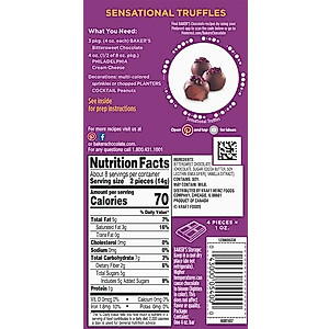 Baker's Premium Bittersweet Chocolate Baking Bar (4 oz Bar)