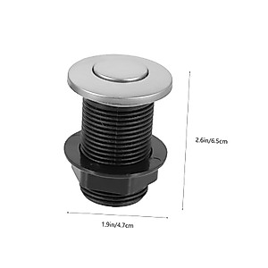 Artibetter 1 Set Pneumatic Switch Garbage Disposal Parts Garbage Disposal Supplies Air Switch Garbage Disposal Kit Bathtub Disposal Air Stainless Sink Kraus Abs Stainless Steel Start Switch