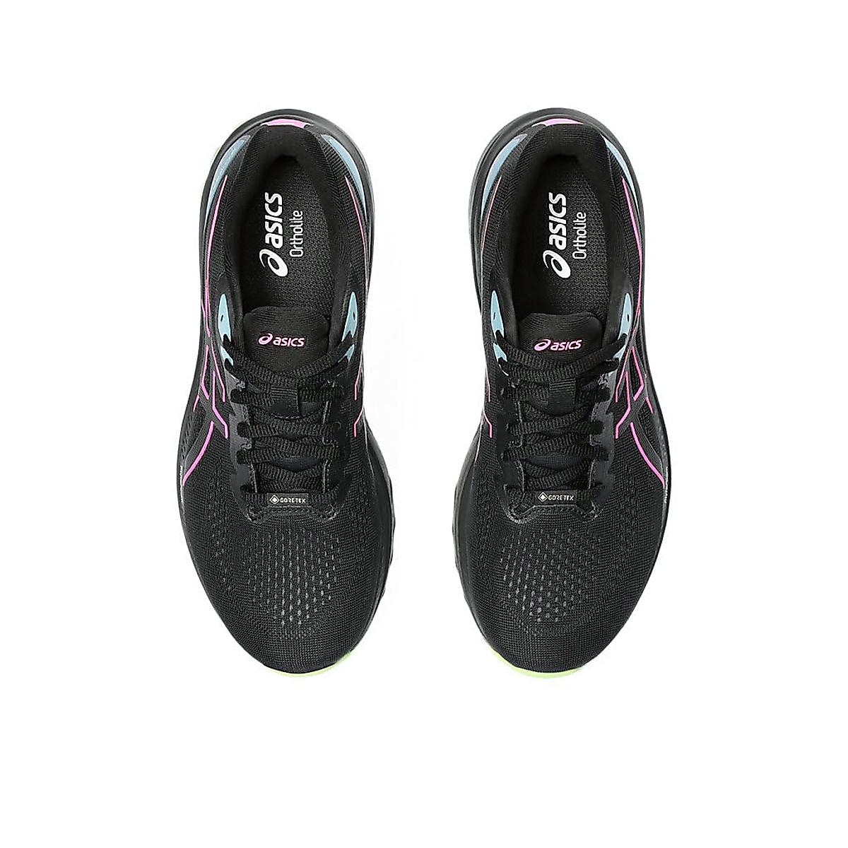 ASICS Women's GT-1000 12 GTX Shoes, 9.5, Black/HOT Pink