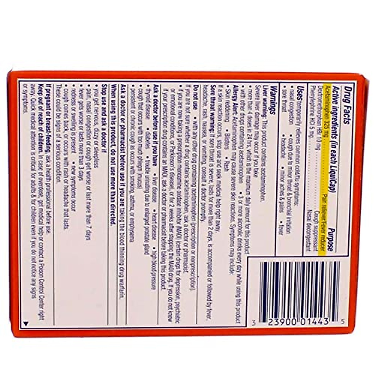 Vicks 01443BX DayQuil Cold & Flu LiquiCaps, 24/Box