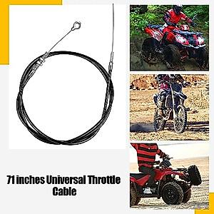 SOFO 71 Inch for Manco Go Kart Parts - Go Kart Throttle Cable GoKart Throttle Cable Kit for Predator 212 cc Engine GX160-200 Go Cart Throttle Cable Kit Go Kart Throttle Cable Kit ASW Kart Accelerator