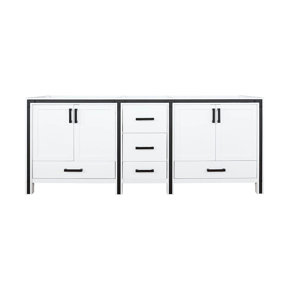 Bell+Modern Augustine 80 in W x 22 in D White Double Bath Vanity