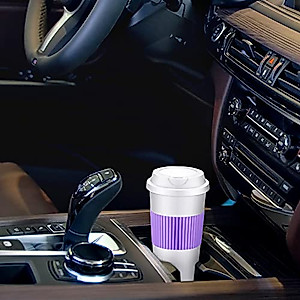 Inbagi 6 Pieces Reusable Coffee Mugs with Lids 16oz Plastic Coffee Cups with Silicone Sleeve Dishwasher and Microwave Safe Durable Travel Mugs for Cappuccino Latte Tea Espresso Hot Chocolate