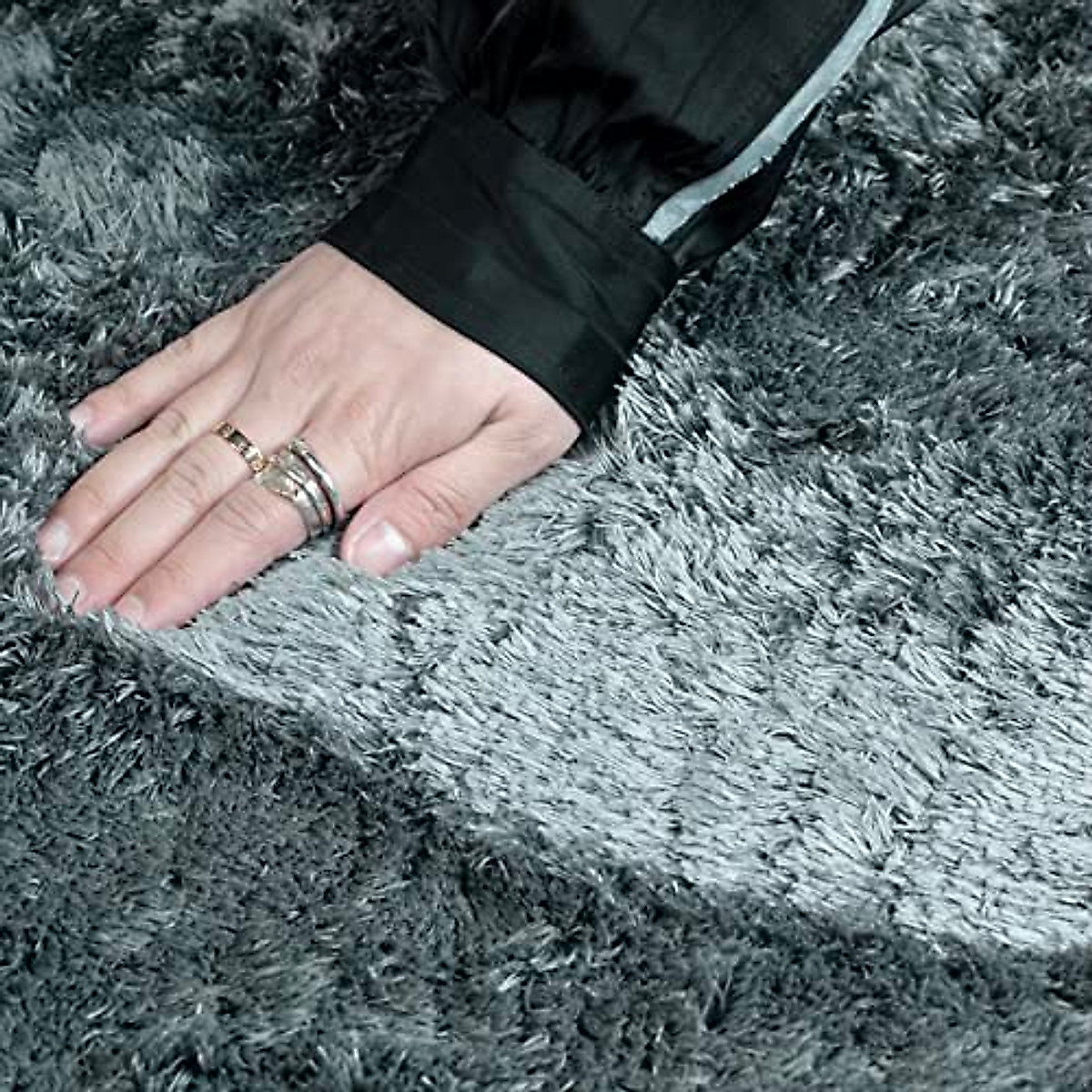 Aucuda Kitchen Runner Rug, 2x8 ft Kitchen Floor Mat Anti Fatigue Non Slip, Thick Sponge Runner Rugs Floor Cushions, Fluffy Standing Mats for Kitchen Sink, Extra Long Kitchen Carpet Machine Washable.