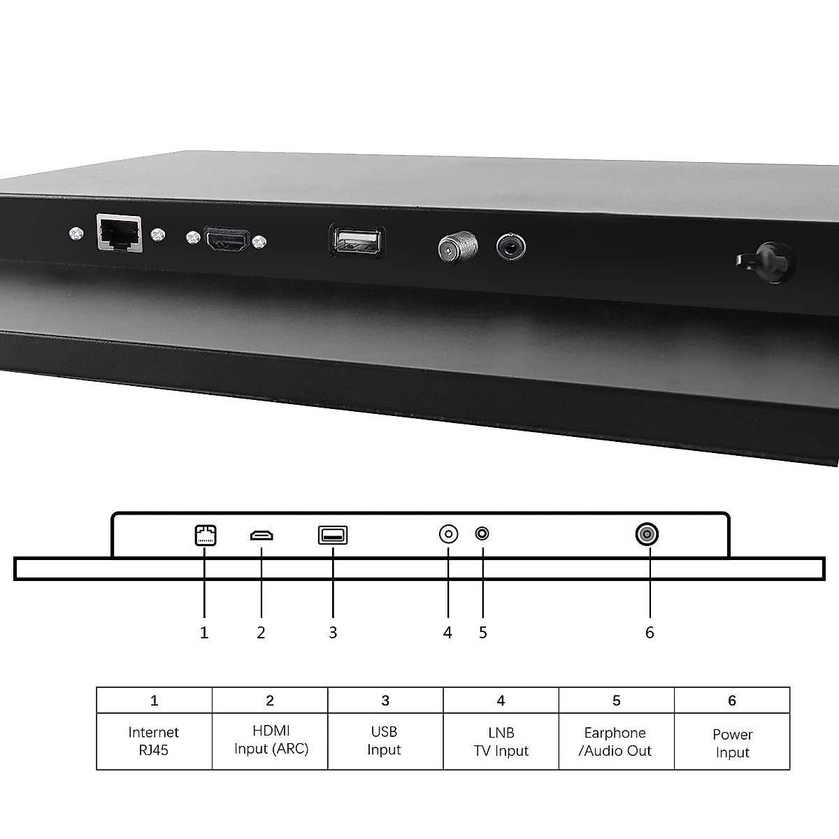 Soulaca 32" inches Smart Touchscreen Magic Mirror LED TV Bathroom Decor Hotel Big Waterproof IP66 Built-in WiFi Bluetooth ATSC