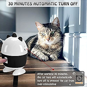 Frebento Cat Toys Interactive, Cat Light Toy and Cat Feather Toys 2 in 1, Recharge Cat Exercise Toys for Indoor Cats Automatic Cat Toys Interactive for Kitten