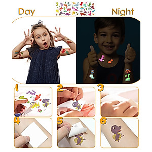 Protado Wooden Match Memory Game for Kids, 24Pc Memory Matching Cards with 5Pc Tattoo Stickers, Educational Memory Matching Game for Pre-Kindergarten Early Learning Development Kids-Dinosaur