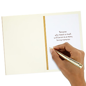 Hallmark Sympathy Card (Remembered with Love)