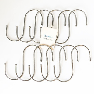 Kaariss® Premium 10-Pack Stainless Steel Round S Shaped Hooks