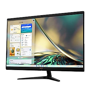 Acer Aspire C27-1700-UR11 AIO Desktop | 27" Full HD IPS Display | 12th Gen Intel Core i5-1235U | Intel Iris Xe Graphics | 8GB DDR4 | 512GB NVMe M.2 SSD | Intel Wireless Wi-Fi 6 | Windows 11 Home