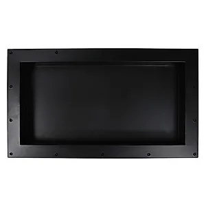 eModernDecor Over Mount Installation SHOWER CUBE Ready For Tile Waterproof Leak Proof Bathroom Recessed Shower Shelf Shower Niche Organizer Storage For Shampoo and Toiletry Storage (16" x 28", Black)