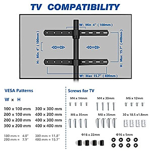 Rfiver Artistic Easel TV Tripod Stand for 32 to 65 Inch LCD LED Flat Curved Screens up to 77 lbs, 100° Swivel Minimalist TV Stand for Living Room Corner, Height Adjustable Floor TV Mount, Black