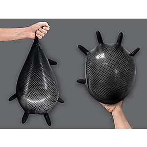 PermaSafe HD Industrial Strength, Nitrile Disposable Gloves, 6+ Mil, Latex Free, Raised Diamond Texture, Mechanic’s Gloves (Medium, Box of 100)