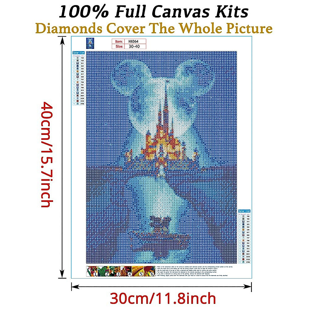 CHANGBAISHAN 5D Diamond Painting Kits for Adults and Kids - DIY Full Drill Diamond Painting 12''×16'' - Crystal Rhinestone Diamond Art Kits for Adults and Kids - Home Wall Decor - Relaxing Gifts